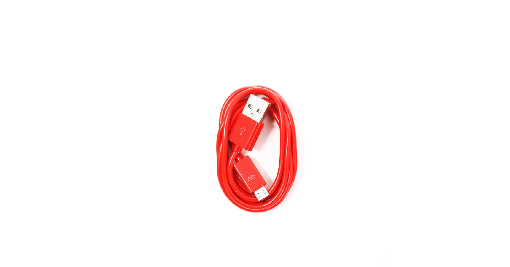 Omega PVC Micro USB Adat Kábel 1m, piros