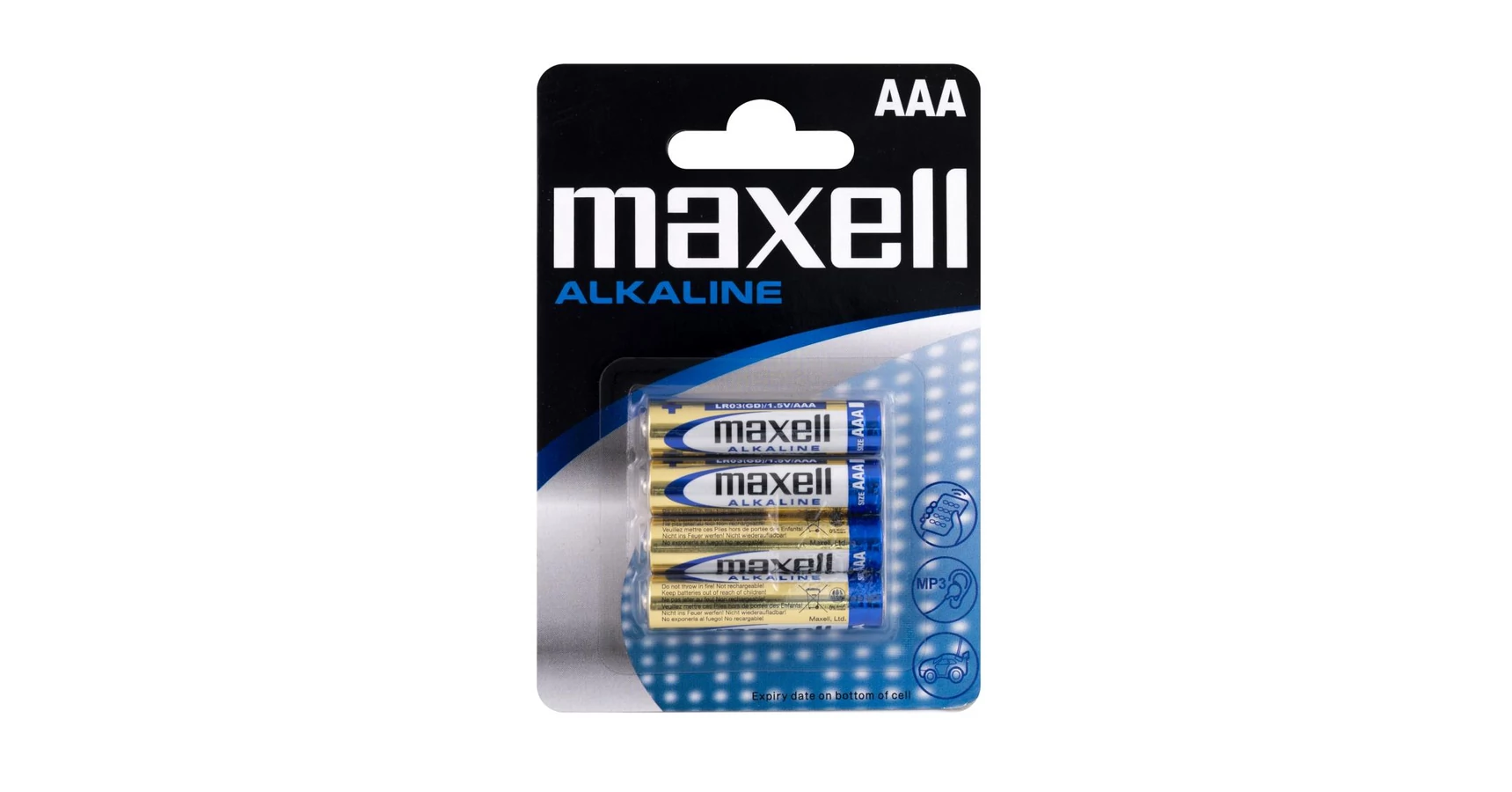 Maxell alkáli AAA elem LR03 1,5V - 4 darabos kiszerelés