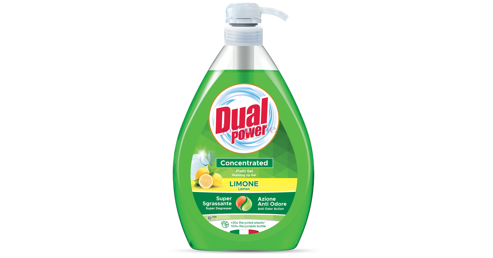 Dual Power Zöld citromos Folyékony mosogatószer, 1000ml
