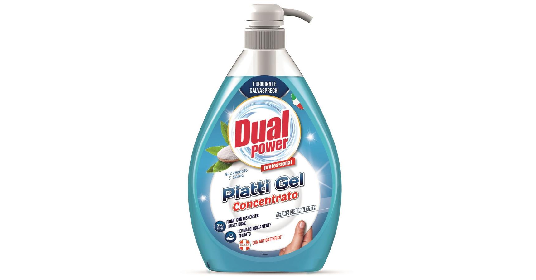 Dual Power Bikarbonátos zsályás Folyékony mosogatószer, 1000ml