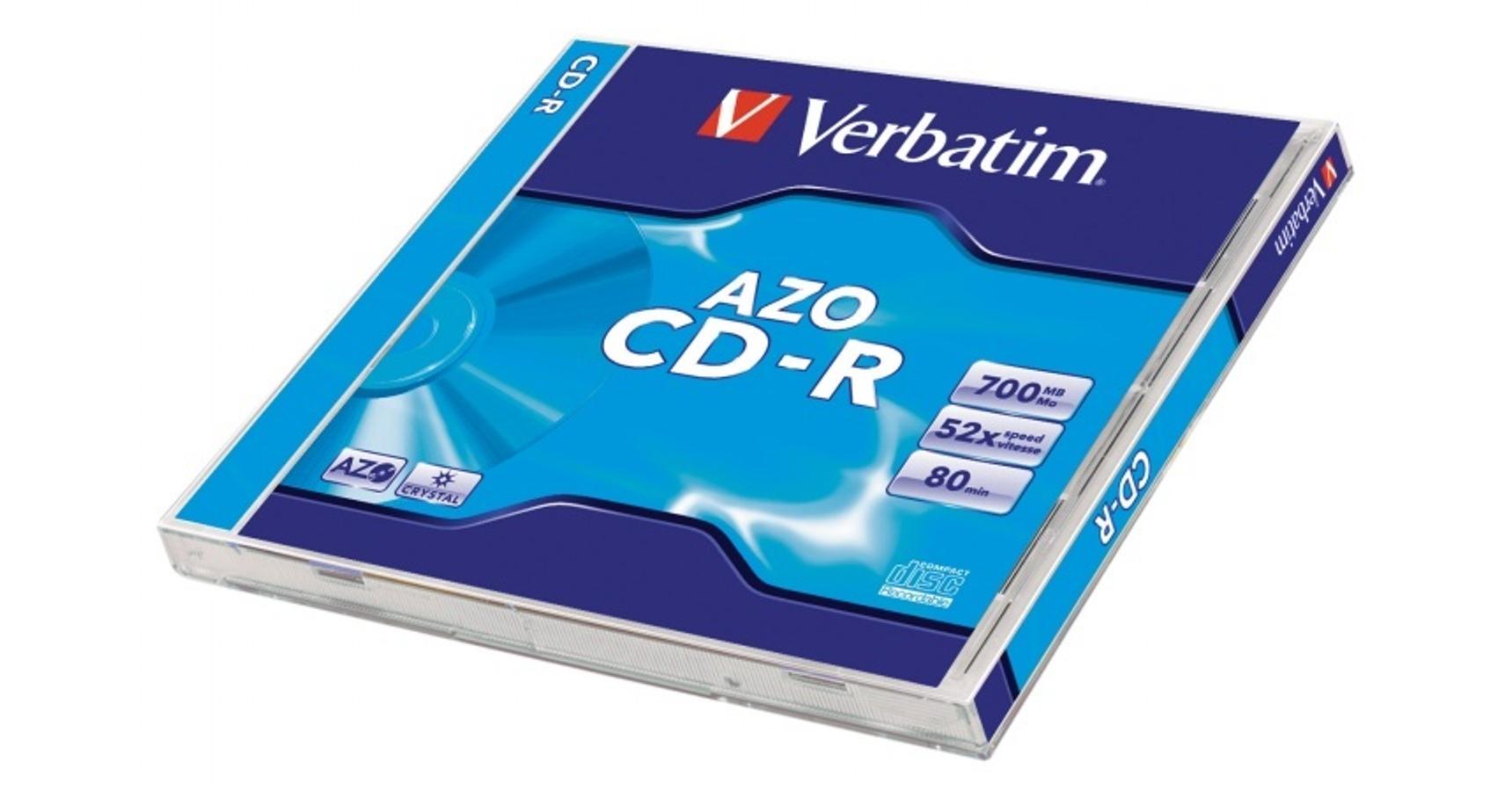 Verbatim CD-R 52X Lemez, Crystal Azo Réteg - Normál Tokban (1) Verbatim CD-R 52X Lemez, Crystal Azo Réteg - Normál Tokban (1)