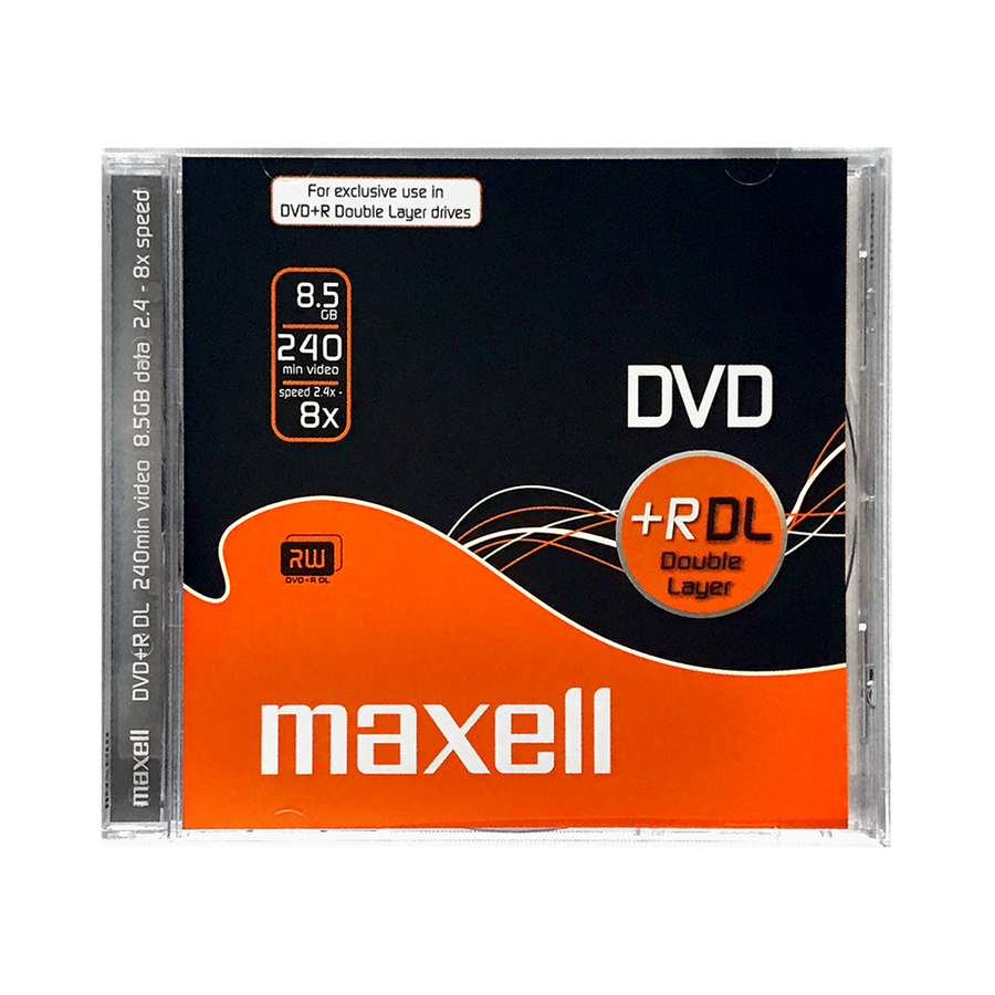 Maxell DVD+R DL 8X 8,5 GB Lemez - Normál tokban (1)